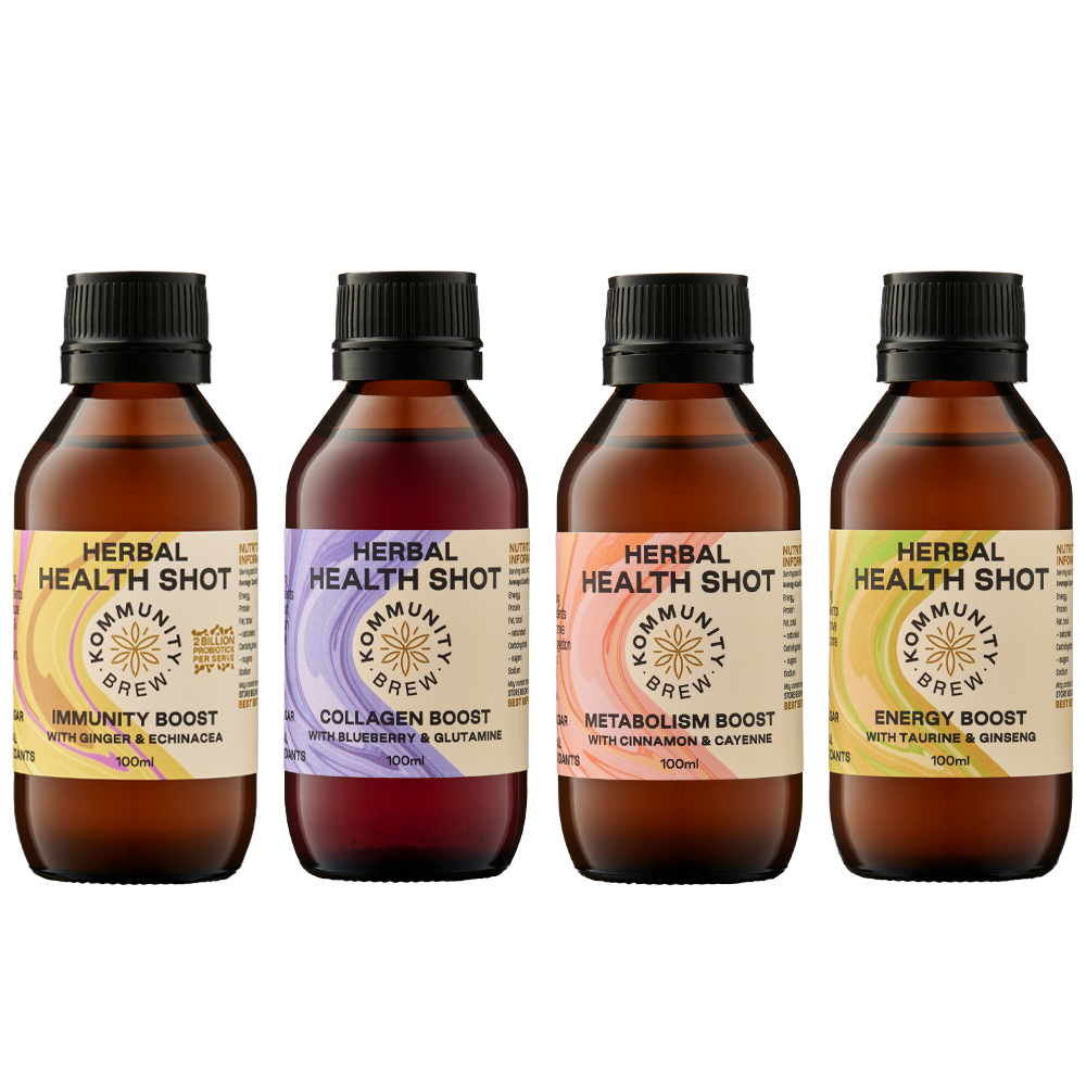 Herbal Health Shot Mixed Case x 12 – Kommunity Brew