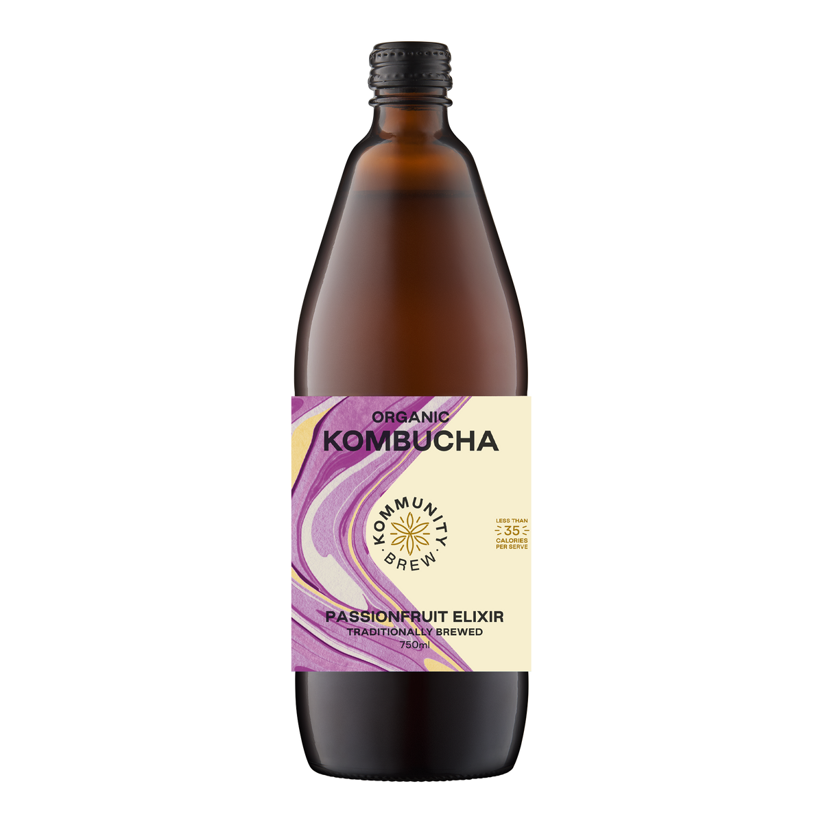 Organic Passionfruit Kombucha | Kommunity Brew